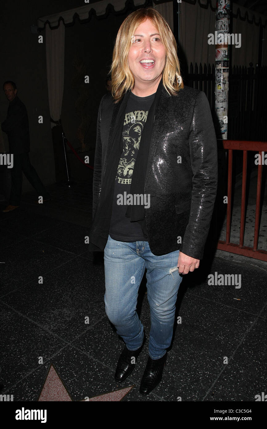 Steven Cojocaru fashion critic leaving Bardot nightclub with a friend ...