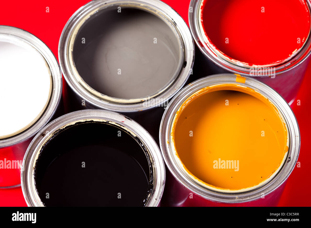 cans of paint Stock Photo - Alamy