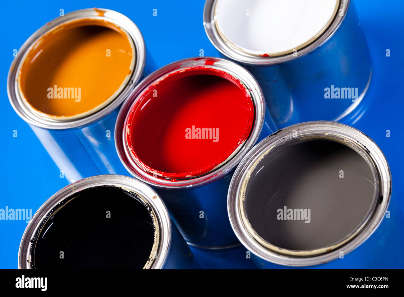 cans of paint Stock Photo - Alamy