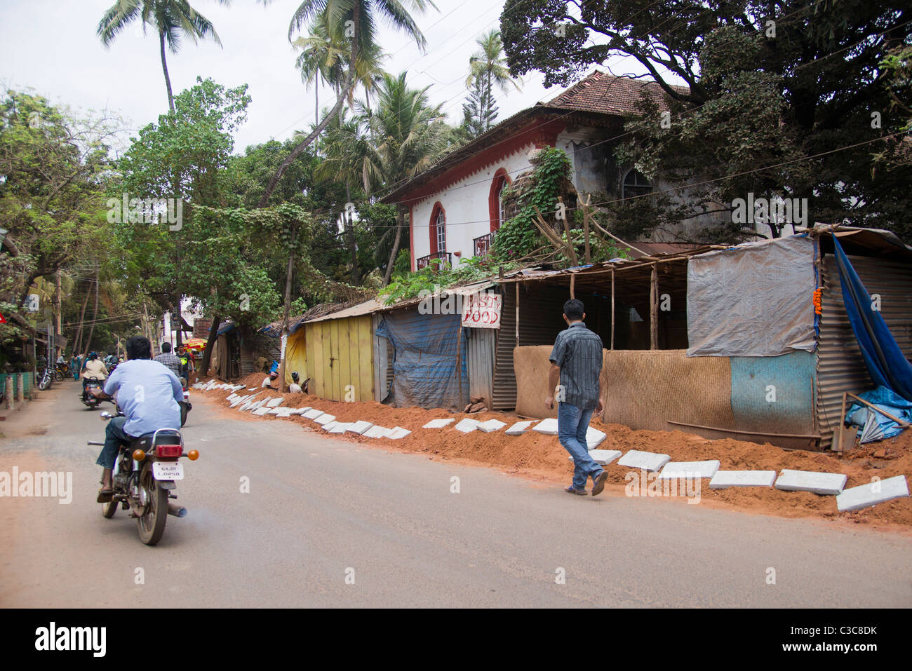 Village high street goa in hi-res stock photography and images - Alamy