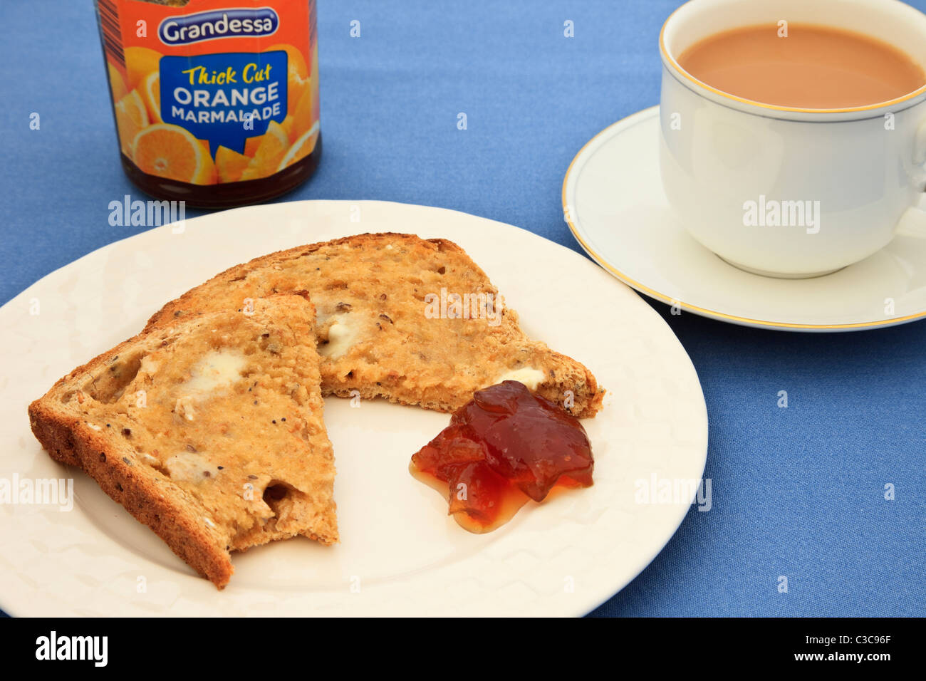 Buttered toast and tea hi-res stock photography and images - Alamy