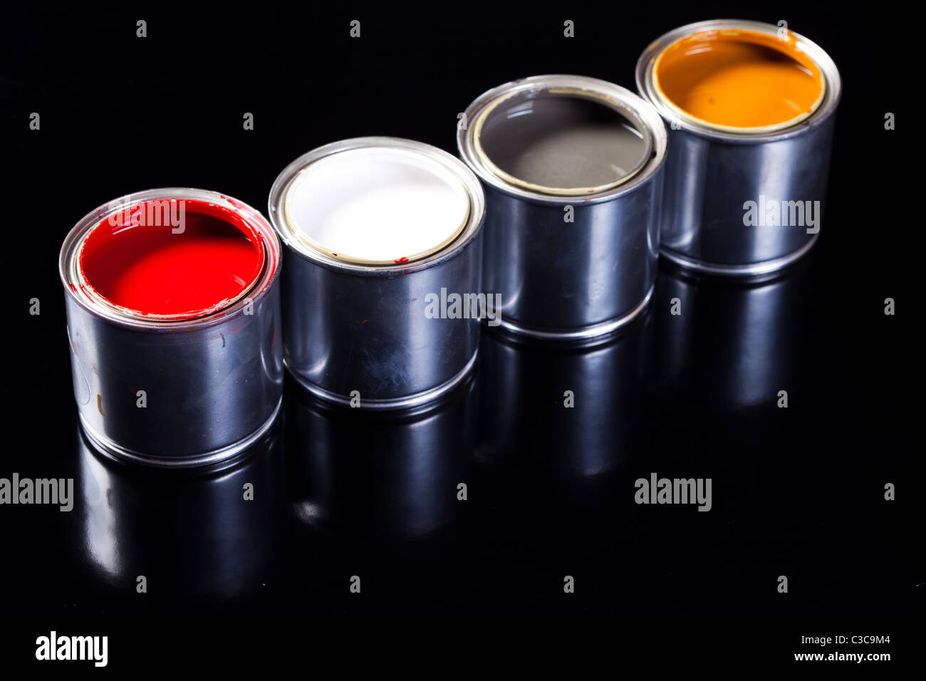 cans of paint Stock Photo - Alamy