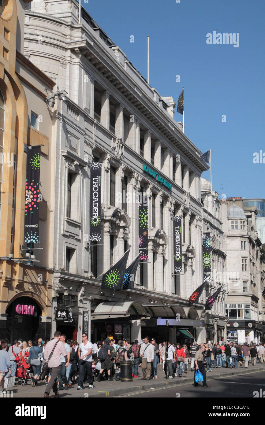 View of the London Trocadero centre between Leicester Square and ...