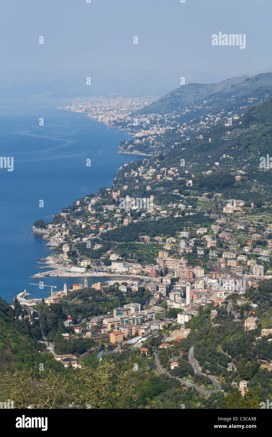 Italy liguria recco aerial hi-res stock photography and images - Alamy