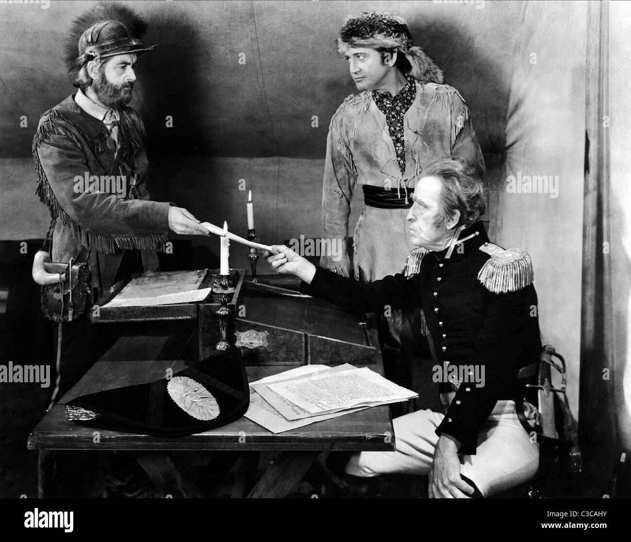 GEORGE 'GABBY' HAYES, RICHARD DIX, EDWARD ELLIS, MAN OF CONQUEST, 1939 ...