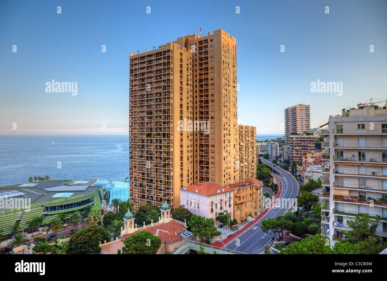 Monte carlo monaco sunset hi-res stock photography and images - Alamy