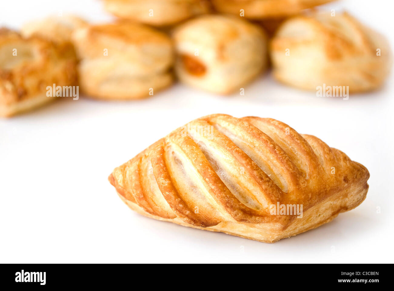 bakery snacks pastry isolated on white background Stock Photo - Alamy