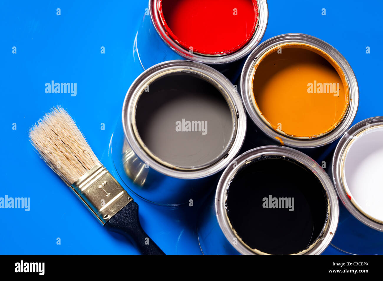 cans of paint Stock Photo - Alamy