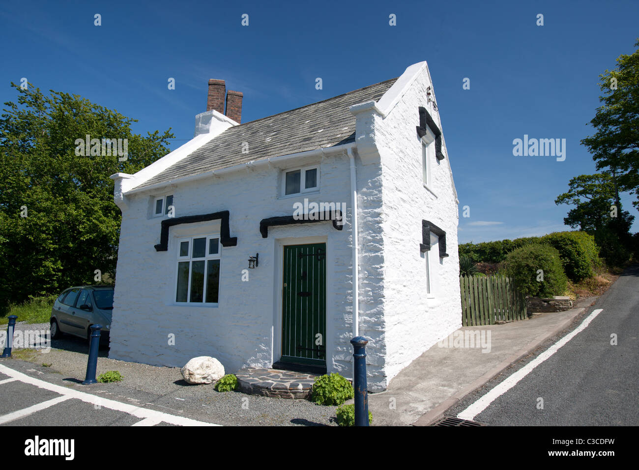 Ancient cottage at Llancynfelyn Stock Photo - Alamy