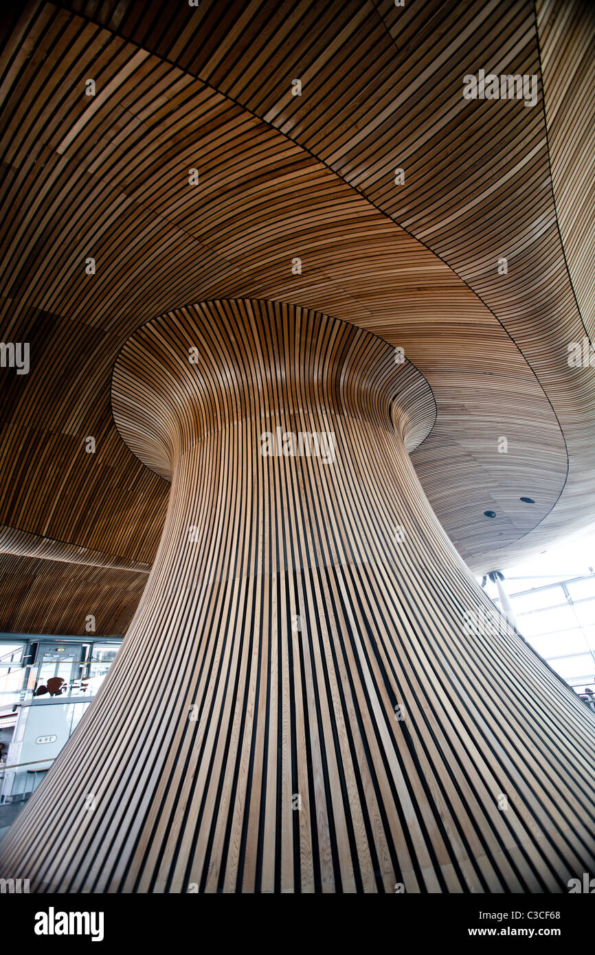 Interior of the Senedd, Cardiff Bay Stock Photo - Alamy