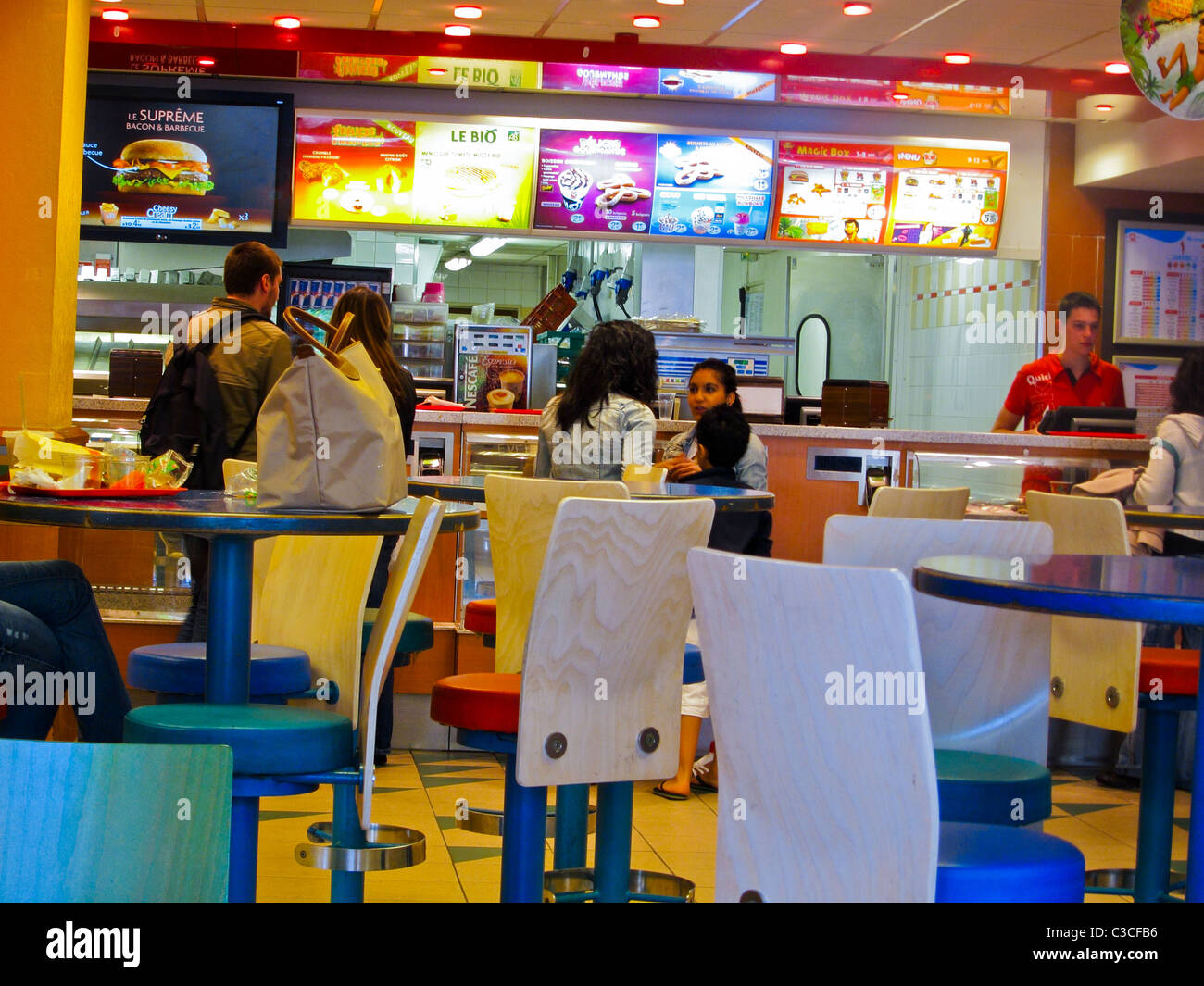 Fast Food Restaurant Interior High Resolution Stock Photography and ...