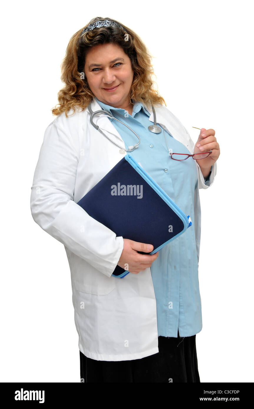Female doctor isolated hi-res stock photography and images - Alamy