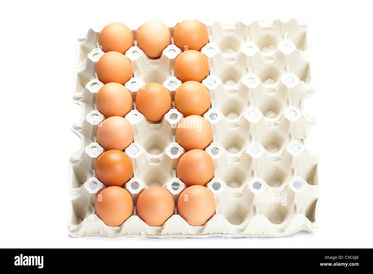 eggs as the number eight isolated on white Stock Photo - Alamy