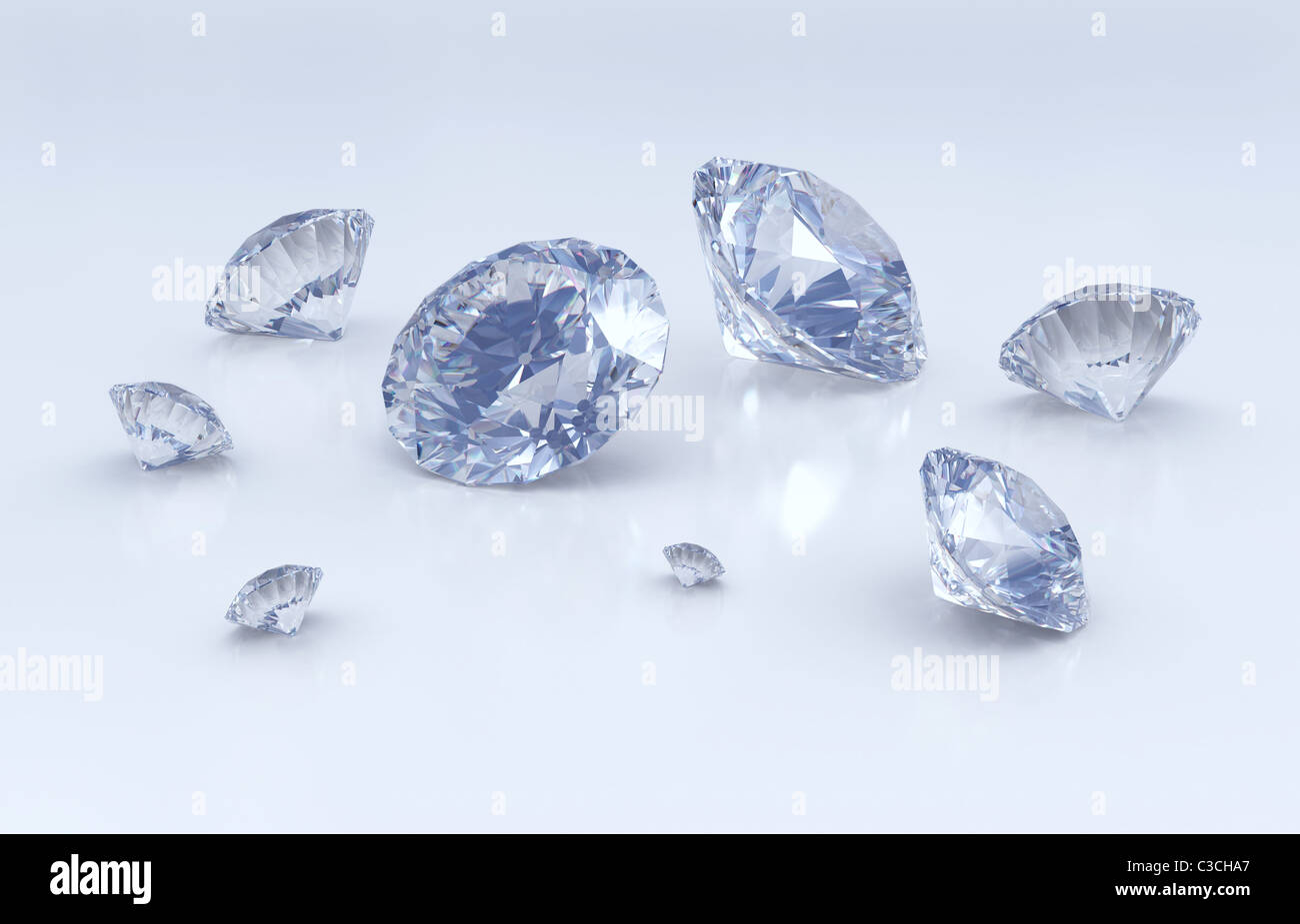 Group of diamonds Stock Photo - Alamy