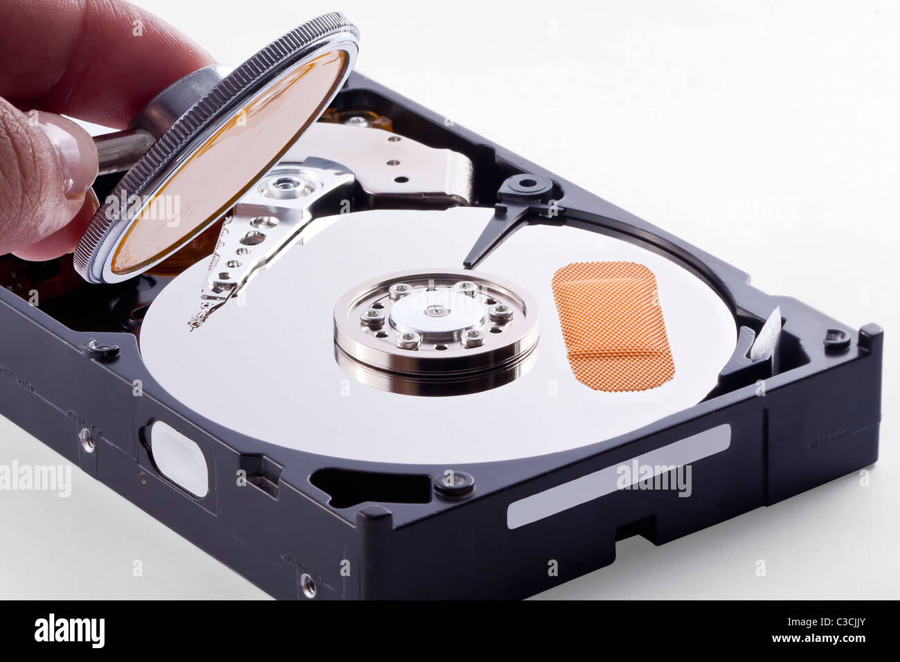 Sick Hard Disk Drive needs a Doctor Stock Photo - Alamy