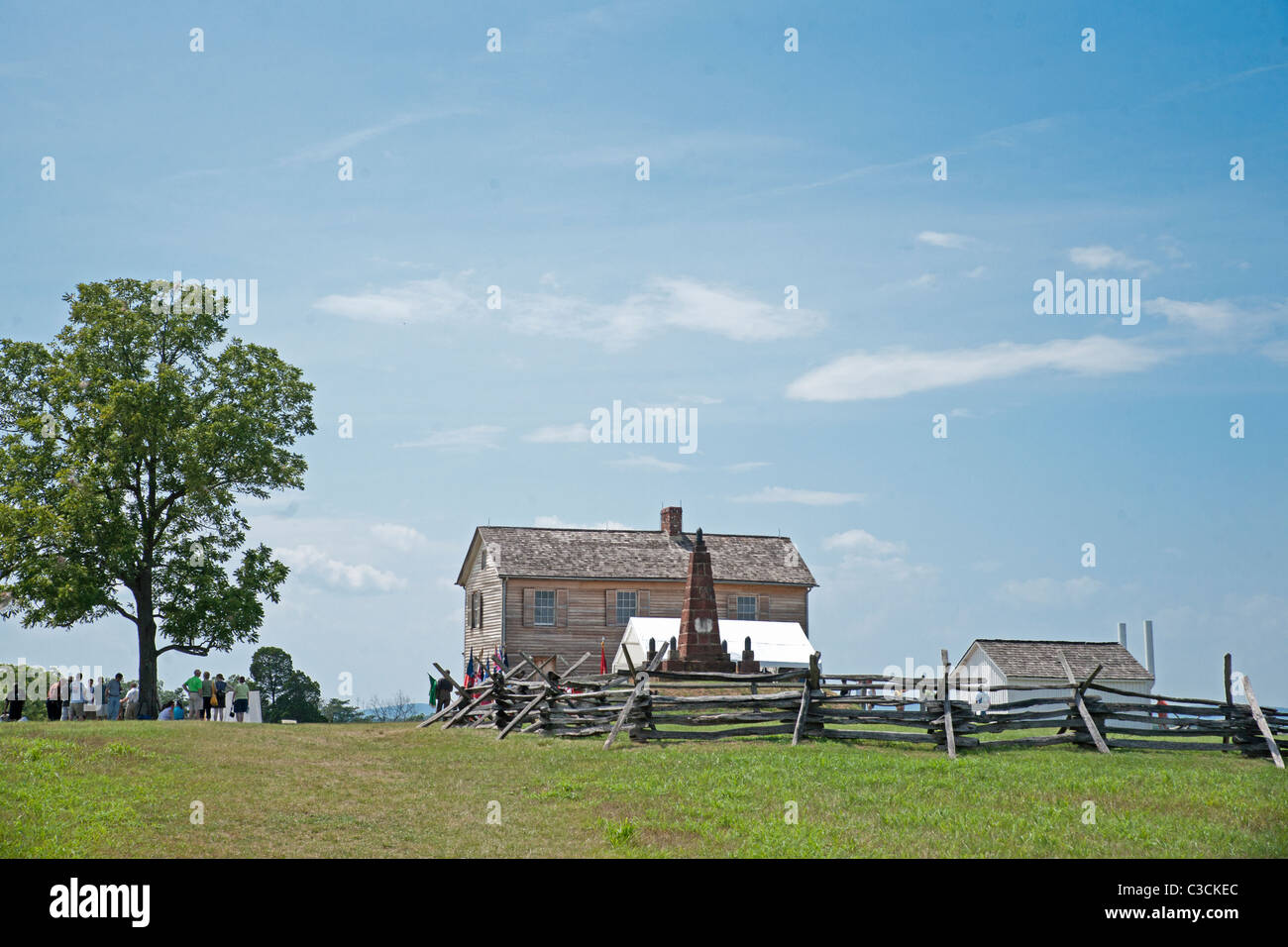 The historic Henry House and Monument on Henry House Hill, Manassas ...
