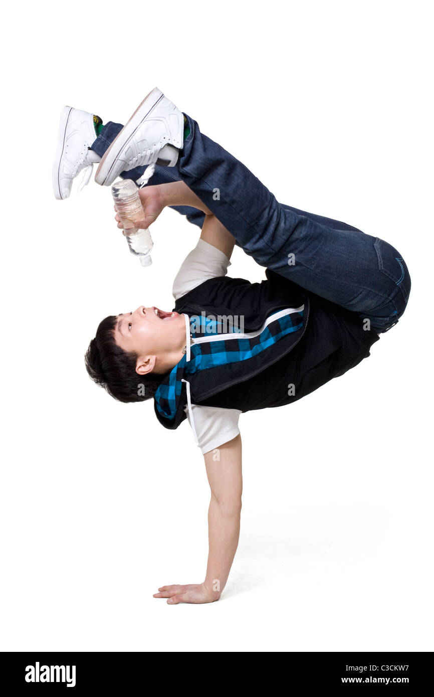 Breakdancer Drinking Water Stock Photo - Alamy