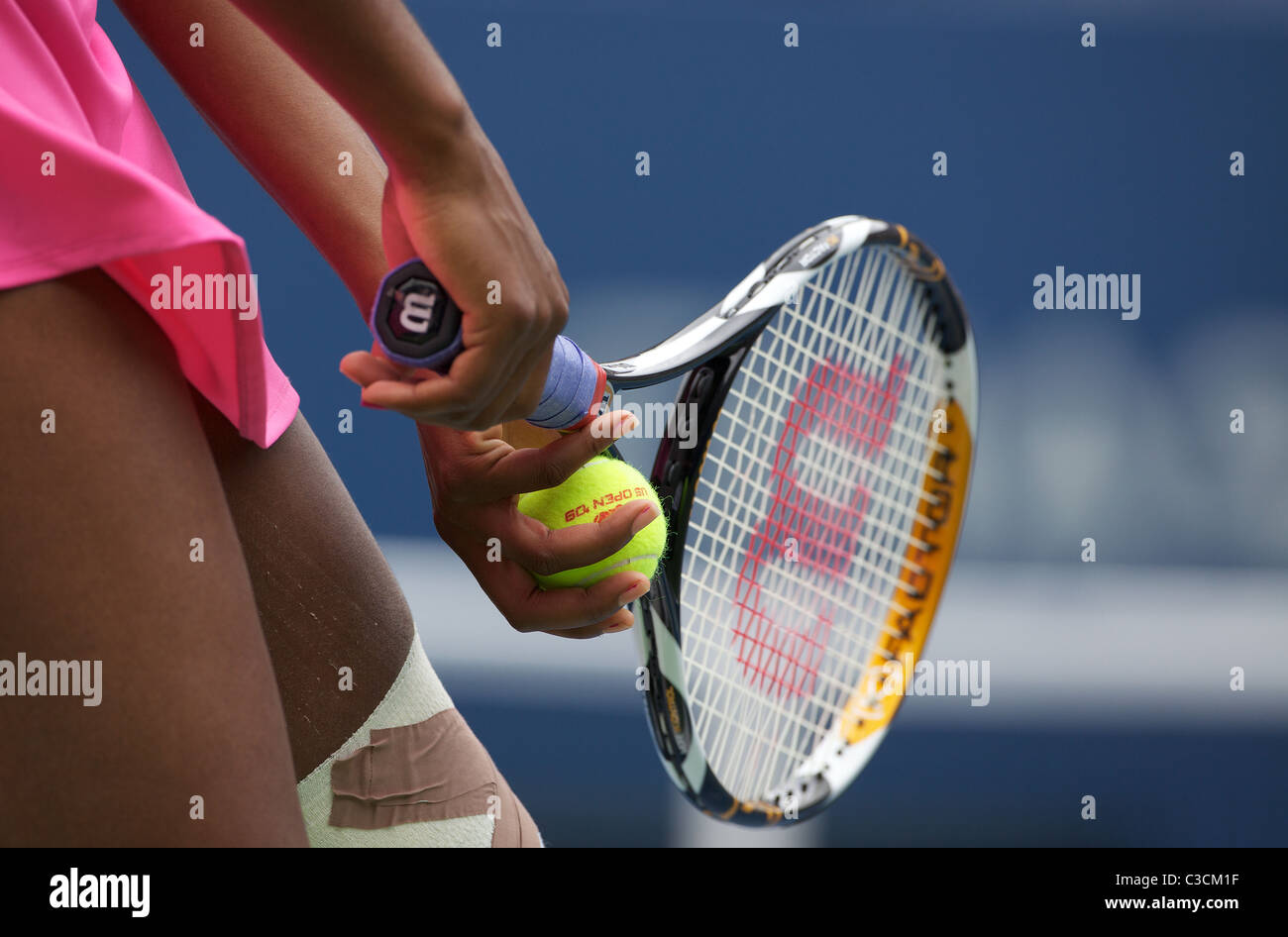 Venus Williams, USA, in action at the US Open Tennis Tournament at ...