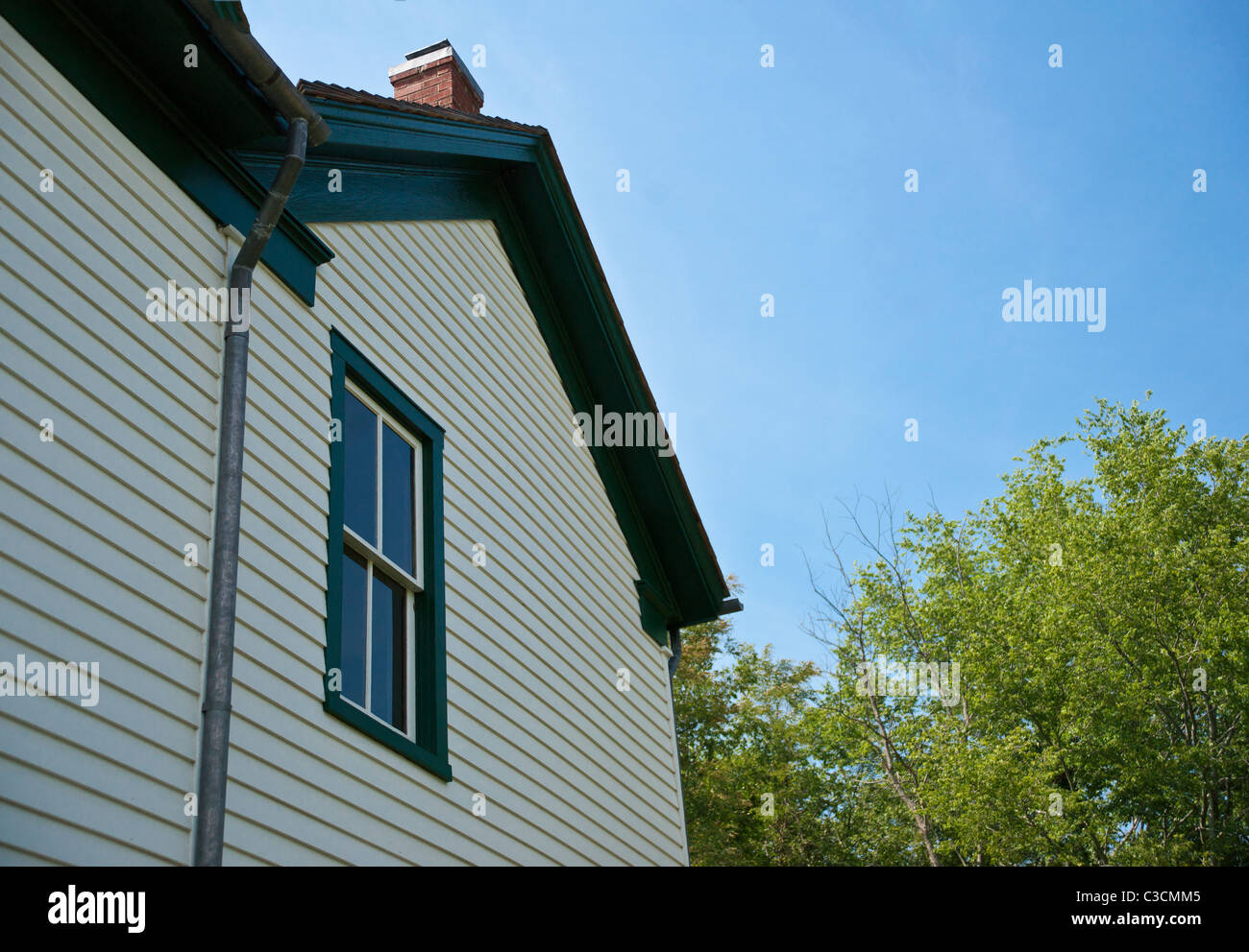 The second floor exterior of the Brawner Farm Interpretive Center on ...
