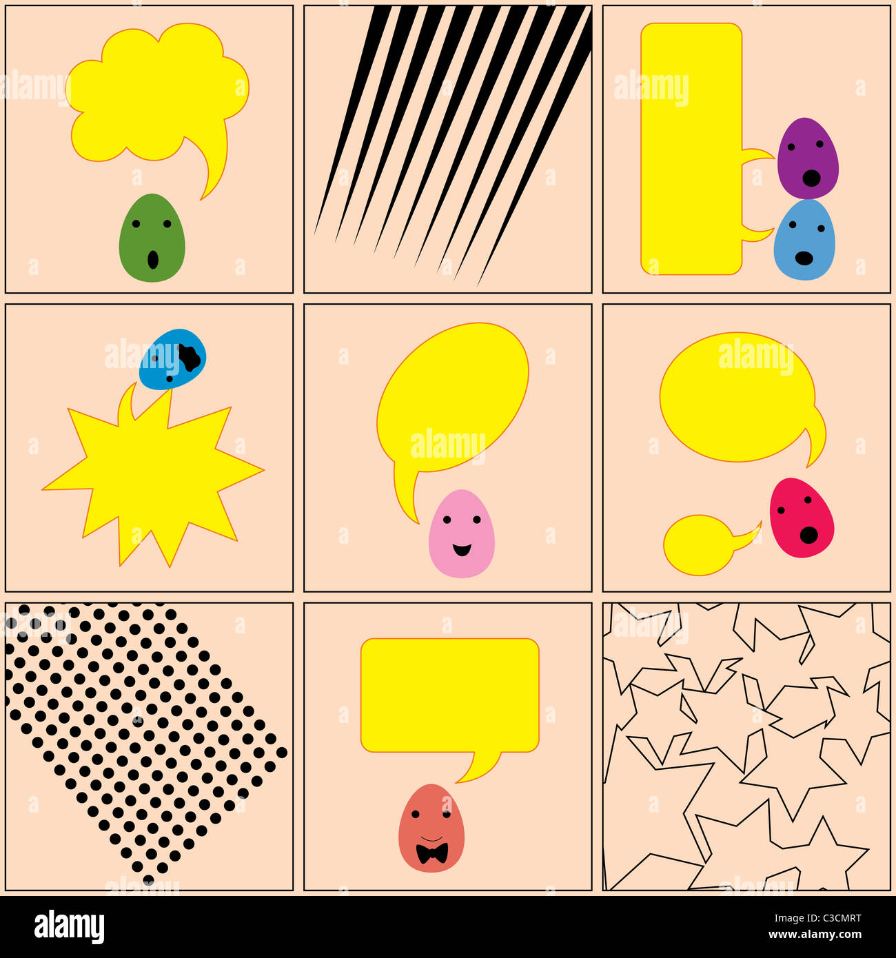 A comic of egg talking with empty conversation bubble that you could ...