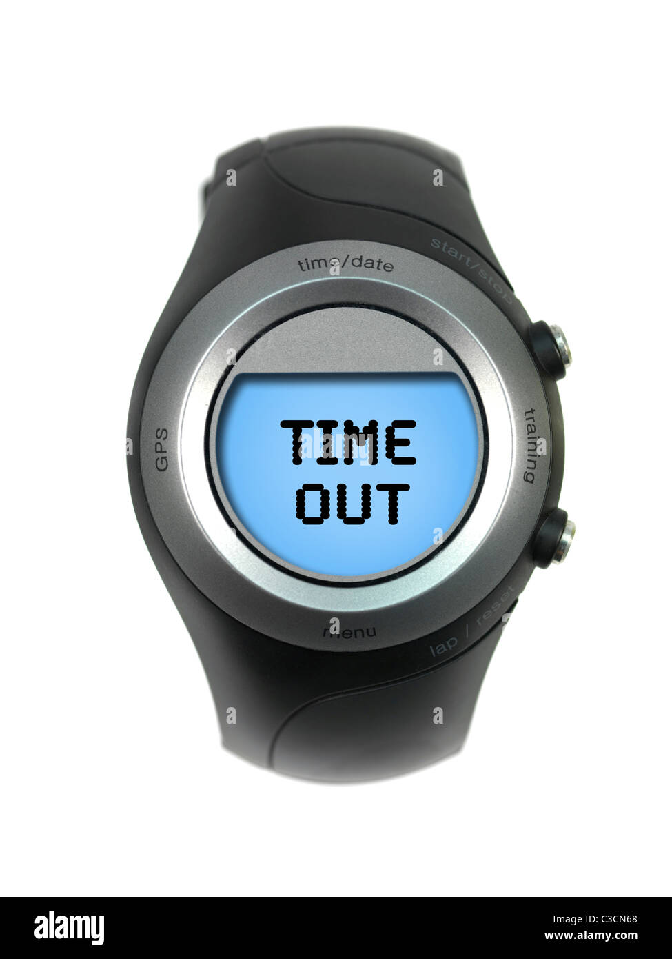 A sports watch isolated against a white background Stock Photo - Alamy