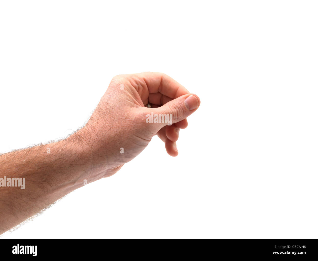 A hand isolated against a white background Stock Photo - Alamy