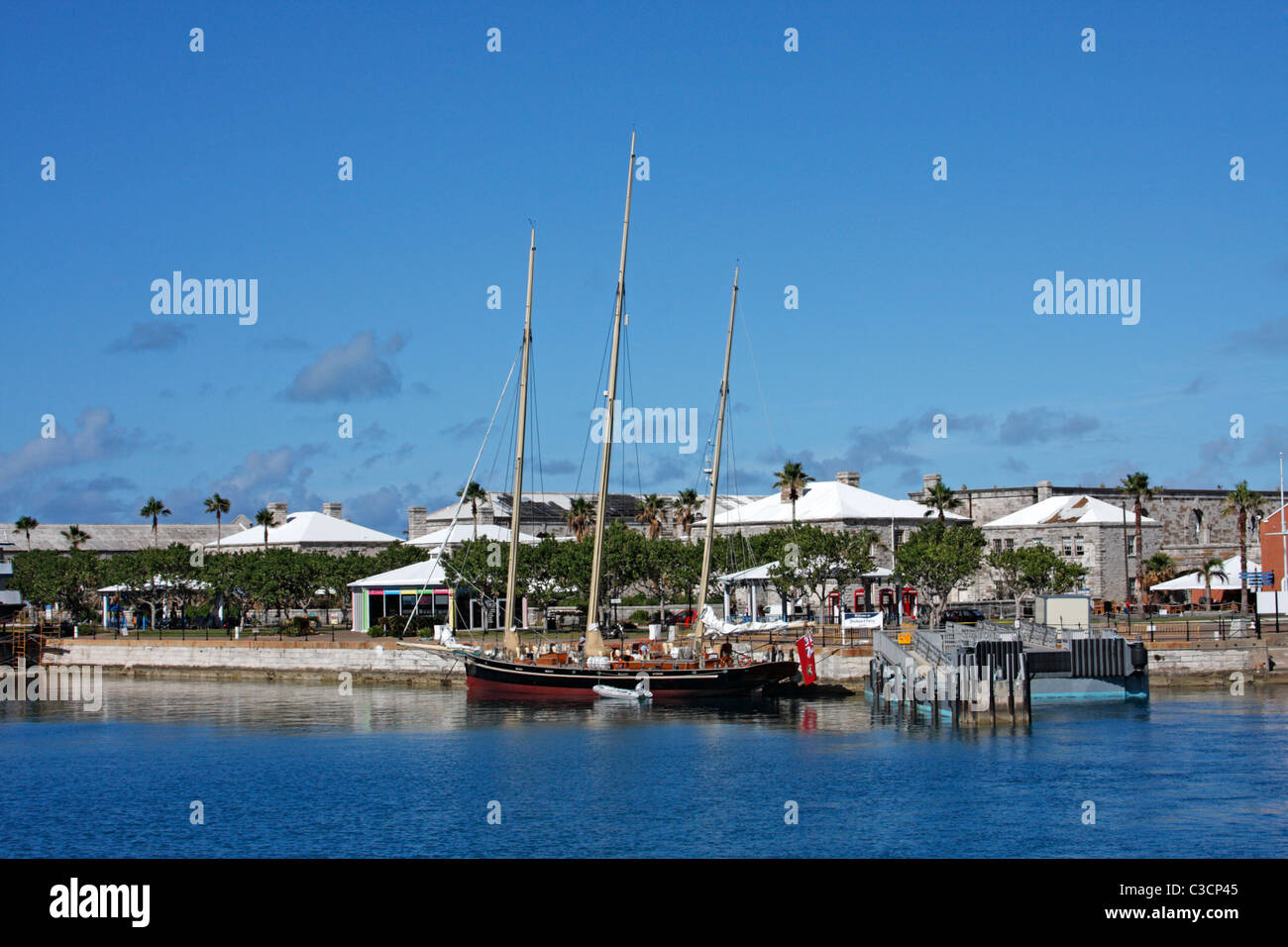 Ferry terminal at the Royal Navy Dockyard, Bermuda Stock Photo - Alamy