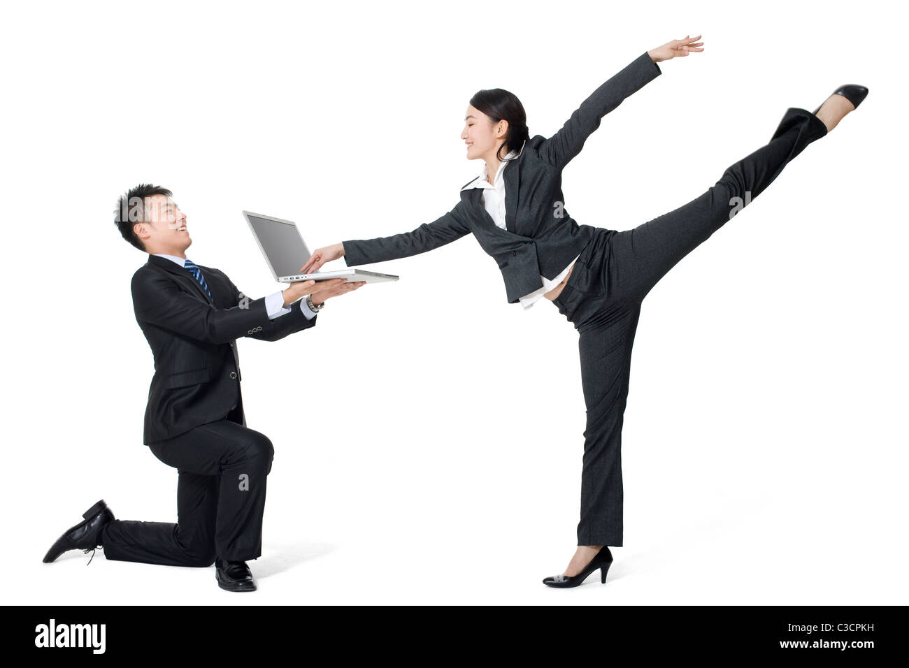 Dancing legs couple Cut Out Stock Images & Pictures - Alamy