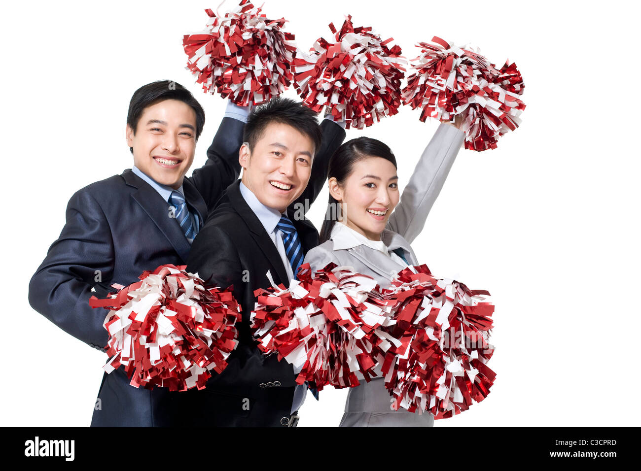 Professional team cheering Cut Out Stock Images & Pictures - Alamy