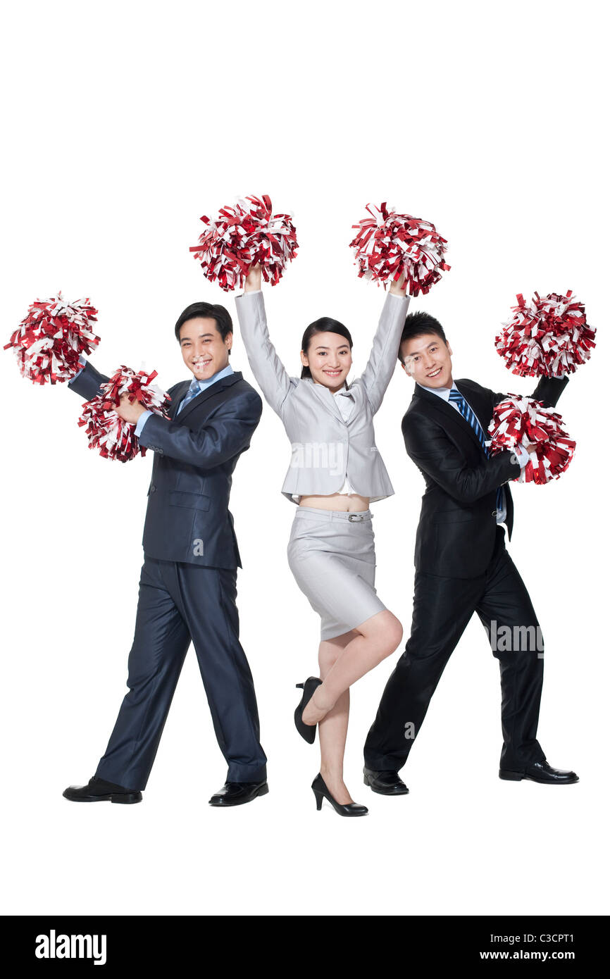 Professional team cheering Cut Out Stock Images & Pictures - Alamy