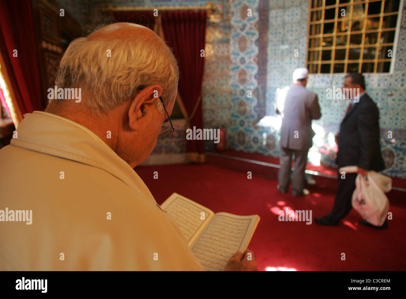 man in a Mosque Istanbul Stock Photo - Alamy