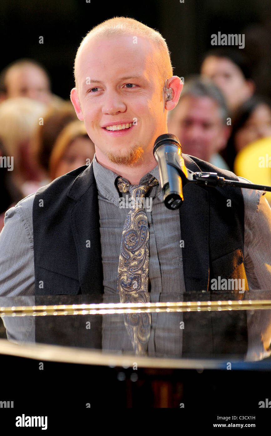 Isaac Slade of The Fray performing live on the 'Today Show's Summer ...