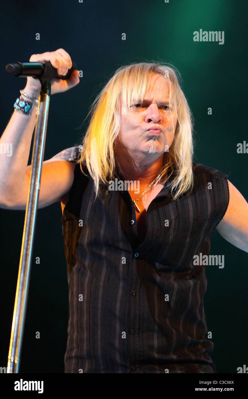 Bernie Shaw Uriah Heep performing live in Saint Petersburg Russia - 21. ...