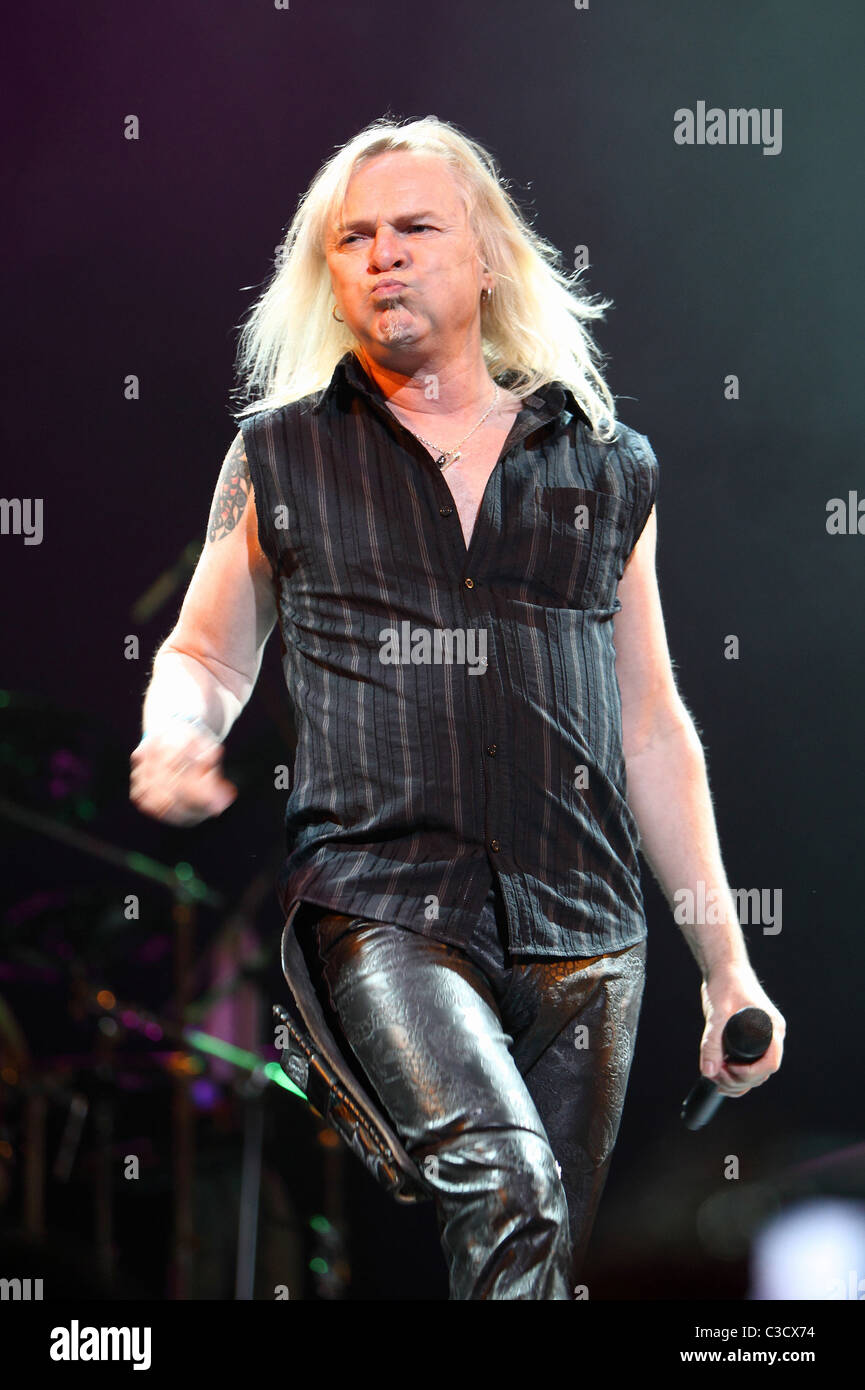 Bernie Shaw Uriah Heep performing live in Saint Petersburg Russia - 21. ...