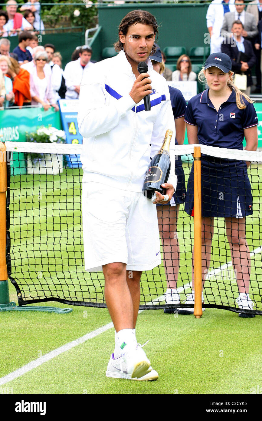 Rafael Nadal Fortis Tennis Classic final at the Hurlingham Club London ...