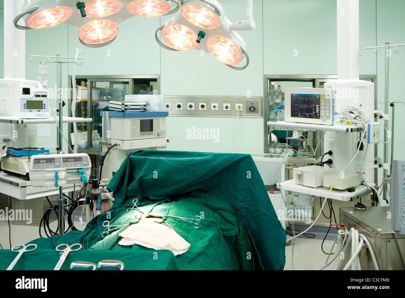 Interior of an empty operating room Stock Photo - Alamy