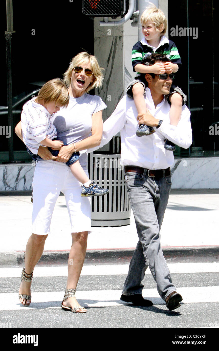 Quinn Stone, Sharon Stone and Laird Stone Sharon Stone buys ice cream ...