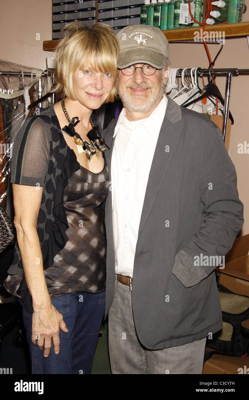 Steven Spielberg and his wife Kate Capshaw Celebrities backstage at the ...