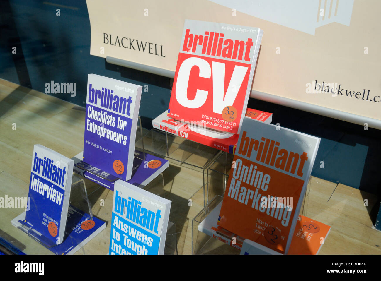 Career related books in a shop window Stock Photo - Alamy