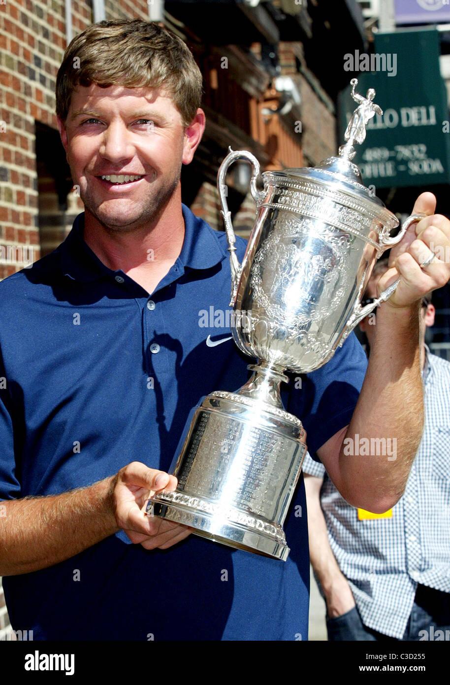 Lucas Glover outside the Ed Sullivan Theater for the 'Late Show With ...