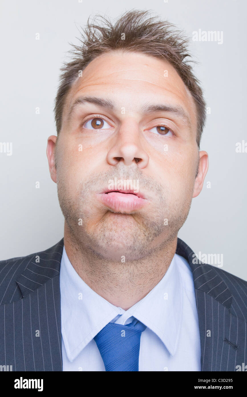 Disheveled man suit hi-res stock photography and images - Alamy