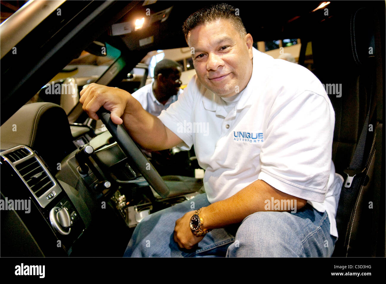 Will Castro from the show 'Unique Whips' 2010 Land Rover unveiling at ...