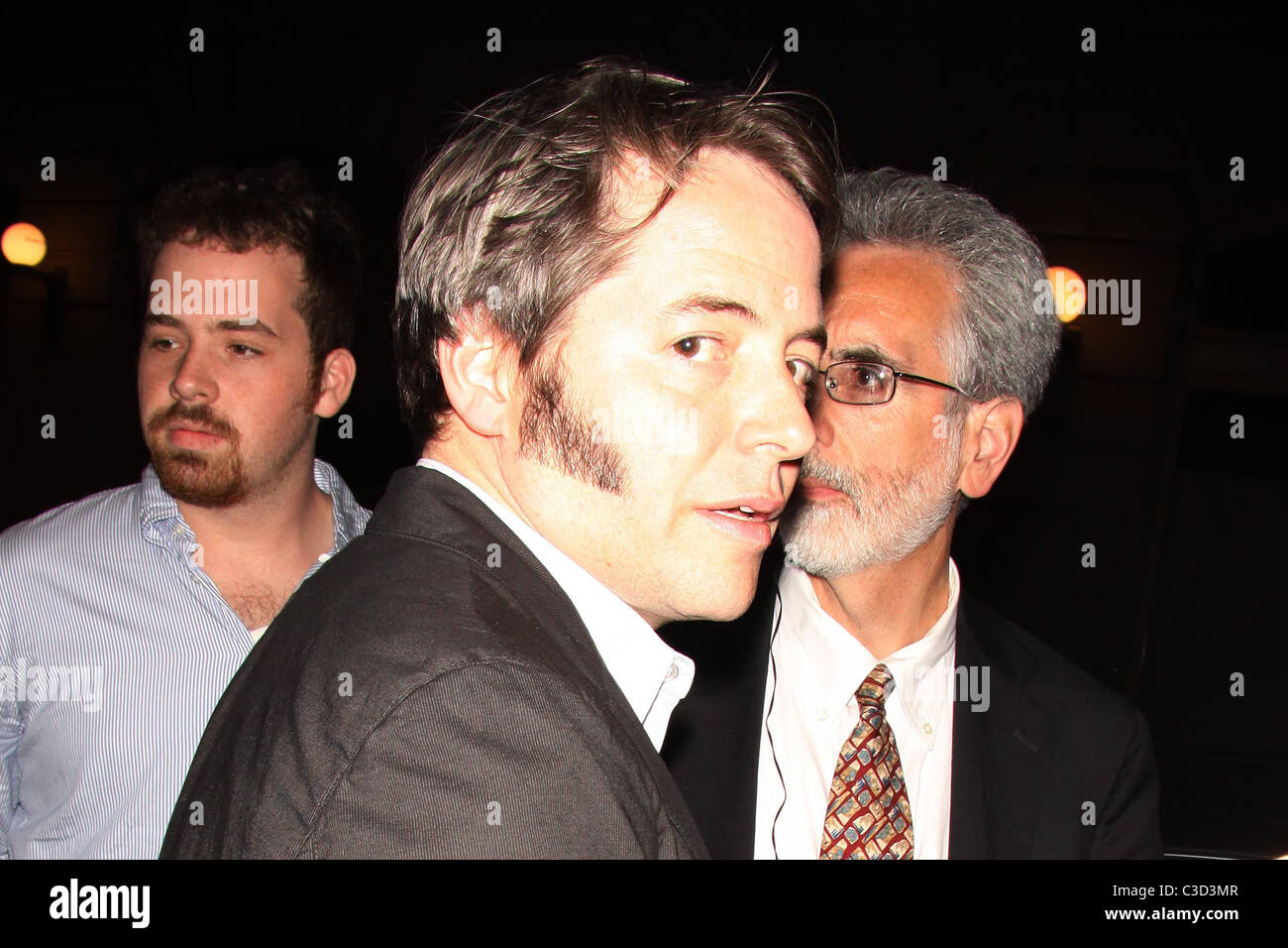 Matthew Broderick signs autographs for fans, after performing in his ...