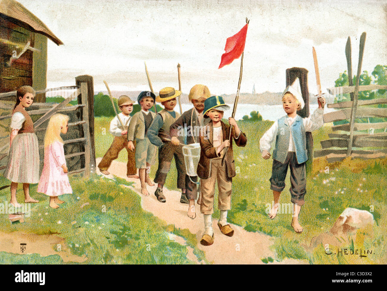 Children playing soldiers hi-res stock photography and images - Alamy