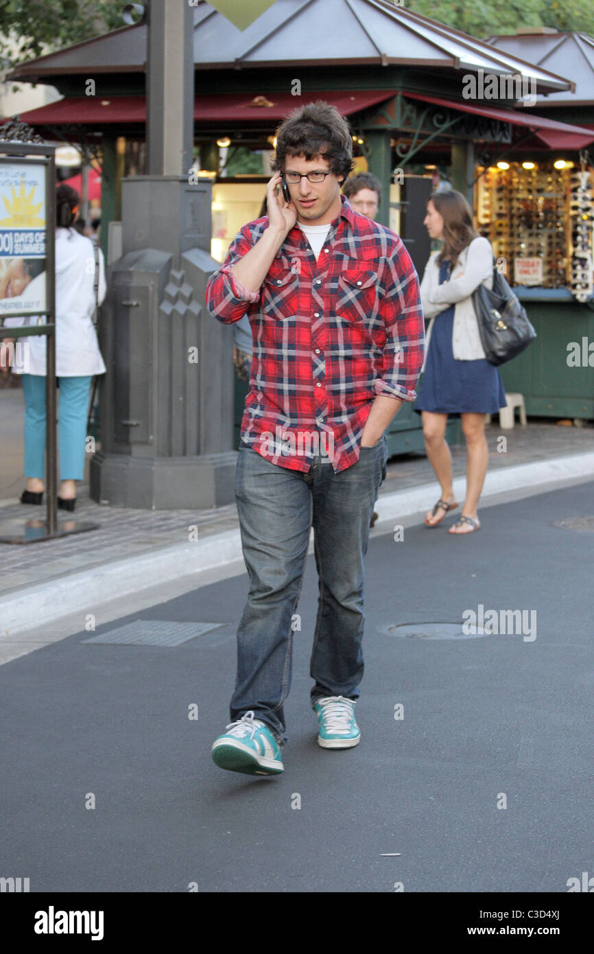 Andy Samberg out shopping in Hollywood with friends. Los Angeles ...