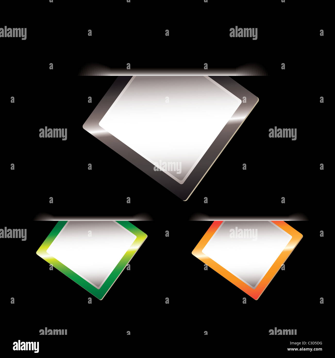Black background with slip of paper with blank space for text Stock ...