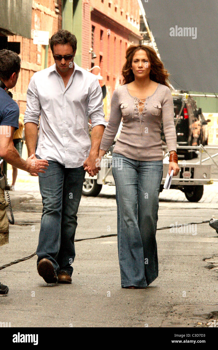 Alex O'Loughlin and Jennifer Lopez on the set of their new film 'The ...
