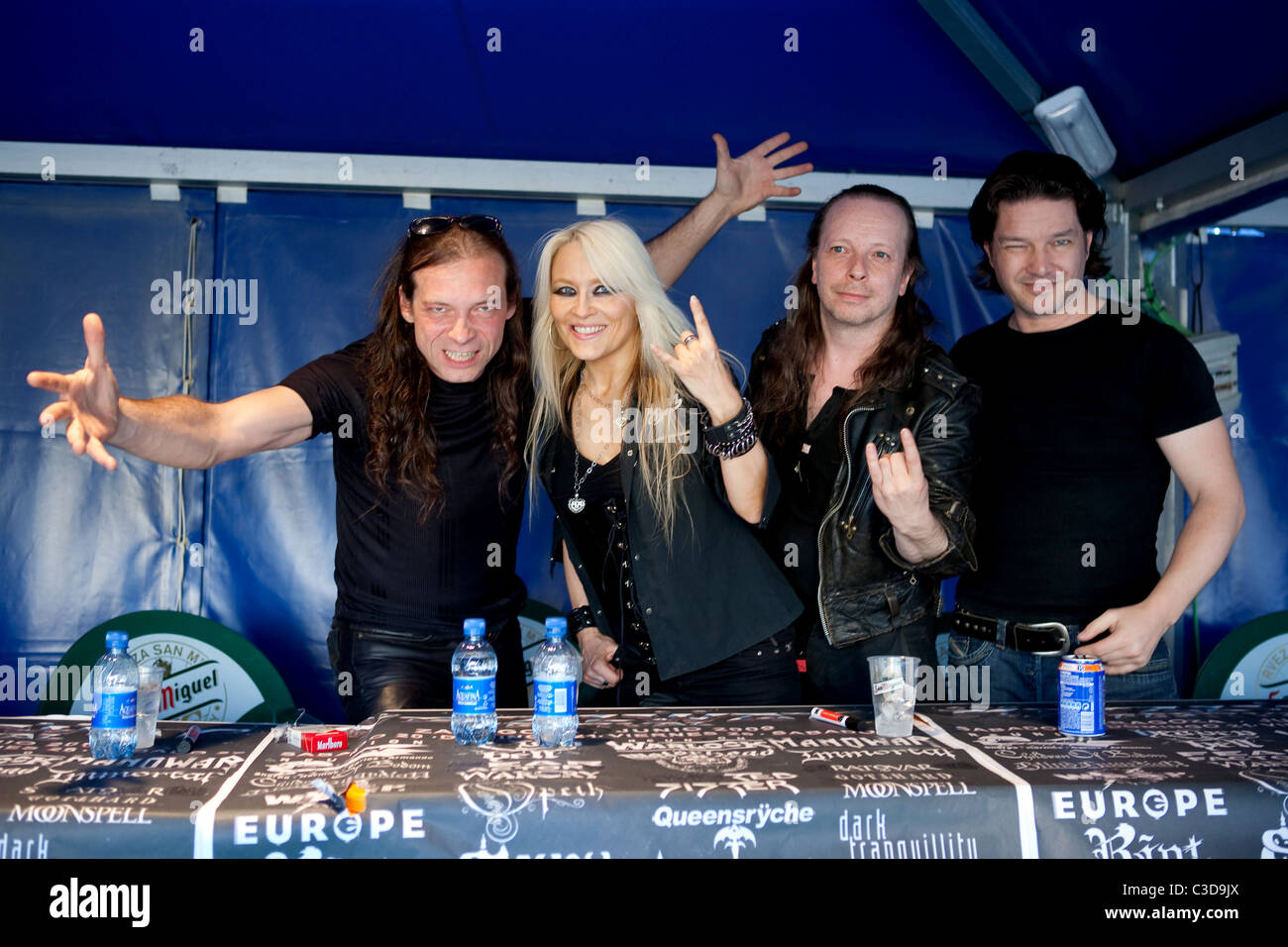 Warlock during the autograph session at the Metalway Music Festival ...