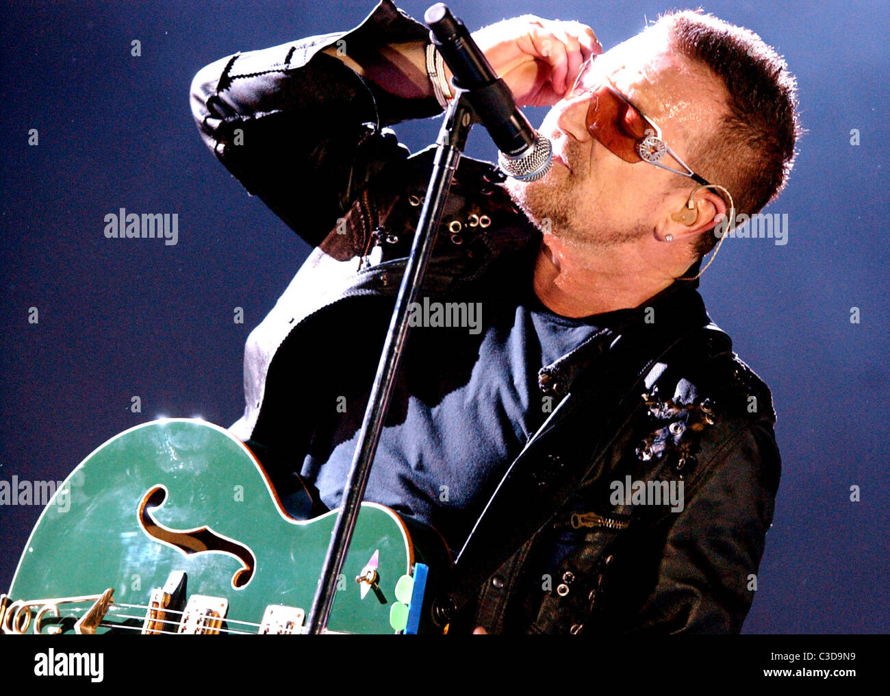 Bono U2 performing live in concert at Amsterdam ArenA Amsterdam ...