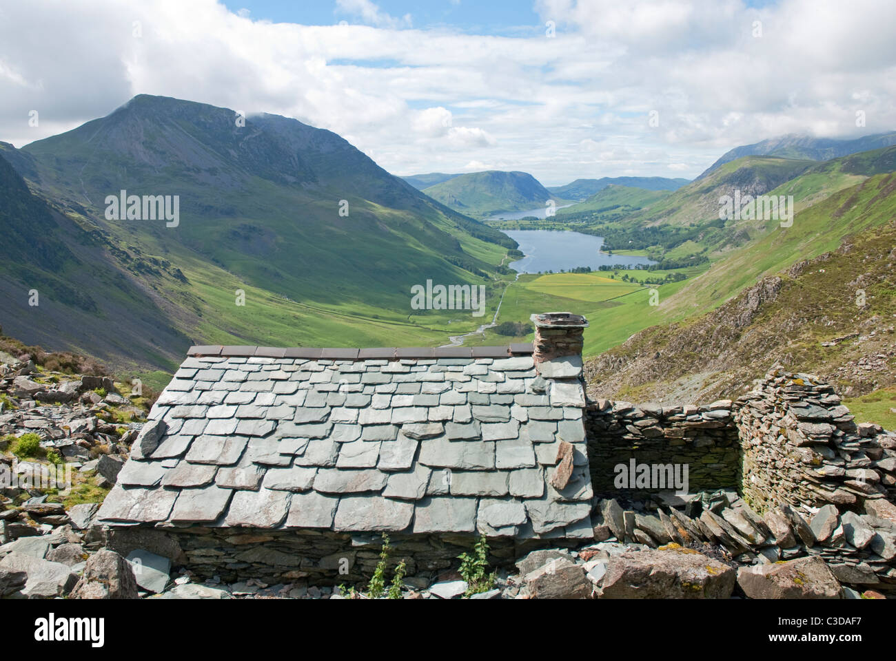 View over buttermere valley hi-res stock photography and images - Alamy